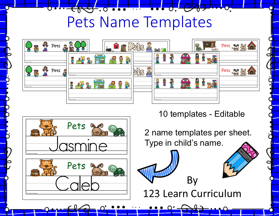 Pets – 123 Learn Curriculum